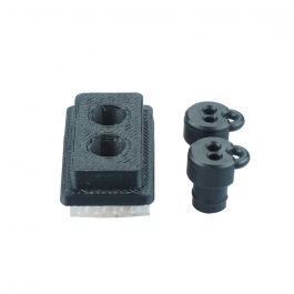 Universal dual optical cable mounting adapter